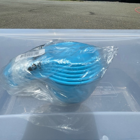 Tupperware | Kitchen | Tupperware Blue Measuring Cup Set | Poshmark